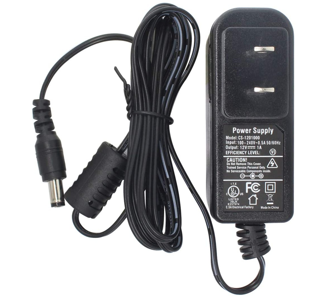 AC 100-240V to DC 12V 1A 12W Power Supply Adapter Barrel Plug 5.5mm x 2 ...